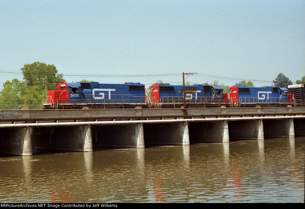 Crossing the Huron River